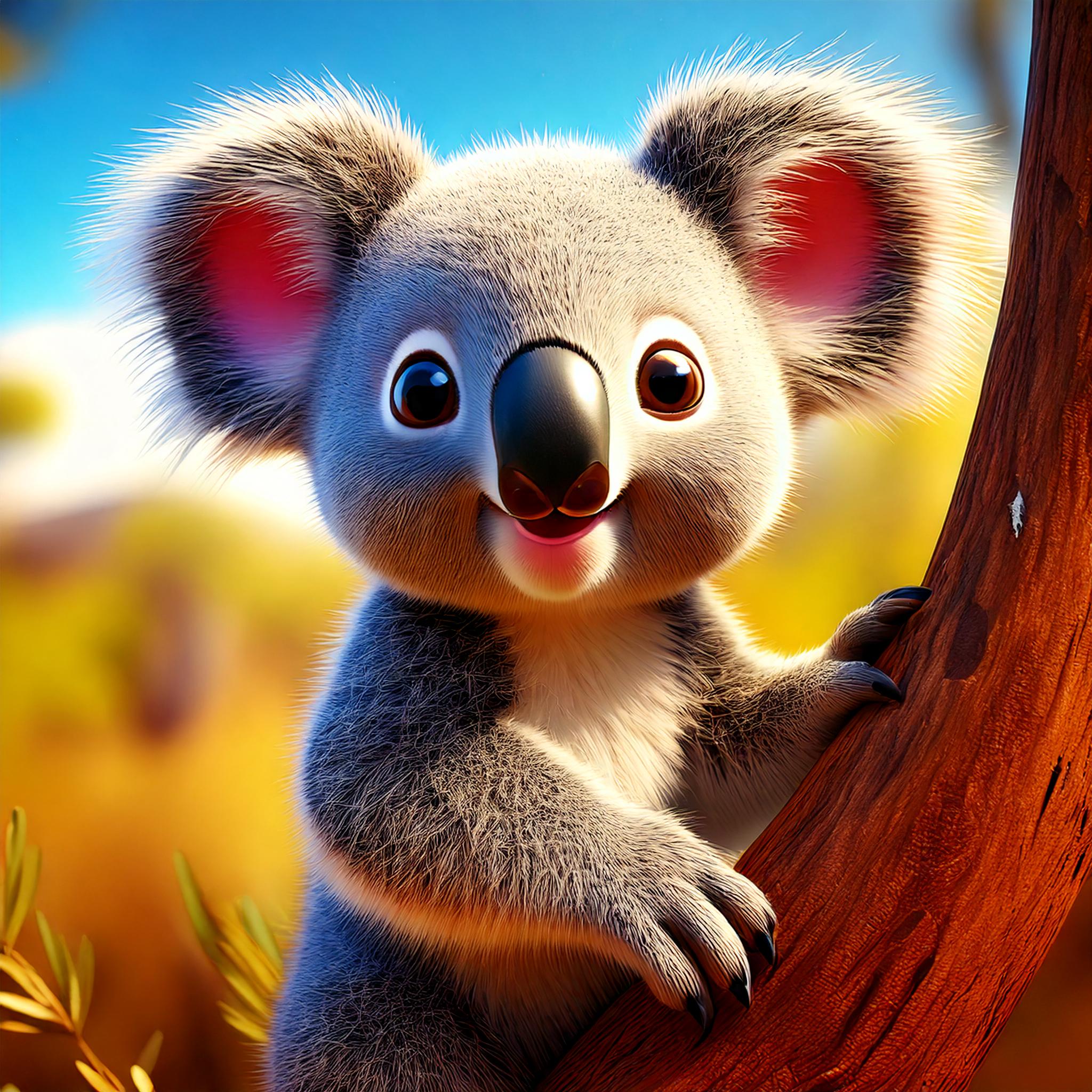 Mike, der neugierige Koala: Abenteuer-Kurzgeschichte für Kinder